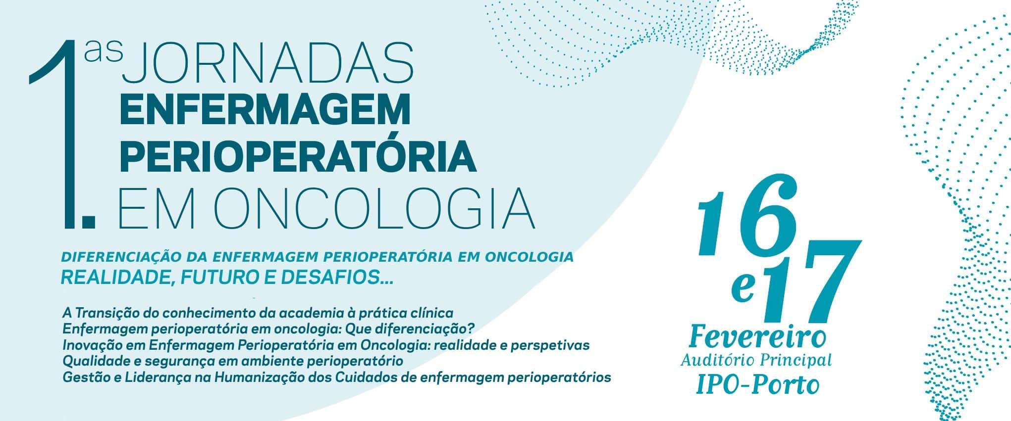 1.as Jornadas de Enfermagem Perioperatória Oncológica - Eurocasmédica